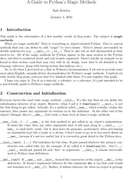 A Guide To Python S Magic Methods