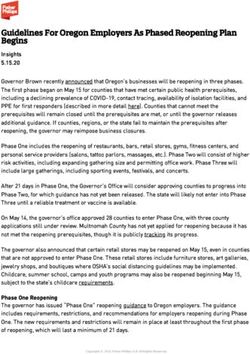 Guidelines For Oregon Employers As Phased Reopening Plan Begins