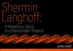 A Rebellious Spirit in a Mainstream Theatre - AZADEH SHARIFI - Eastap ...