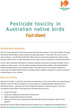 Fact sheet Pesticide toxicity in Australian native birds