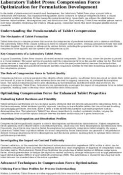 Laboratory Tablet Press: Compression Force Optimization for Formulation ...