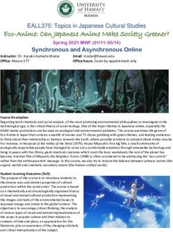 Eco-Anime: Can Japanese Anime Make Society Greener? - University of ...