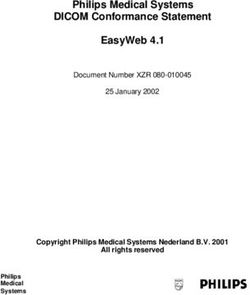 Philips Medical Systems DICOM Conformance Statement EasyWeb 4.1 ...