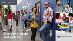 Diversity, Inclusion and Wellbeing - Calendar 2022