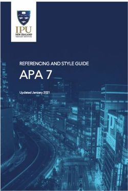 APA 7 REFERENCING AND STYLE GUIDE - Updated January 2021 - IPU New Zealand