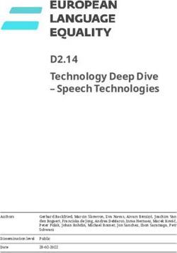 D2.14 Technology Deep Dive - Speech Technologies
