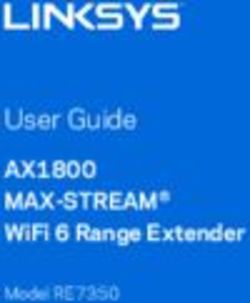 USER GUIDE AX1800 MAX-STREAM - WIFI 6 RANGE EXTENDER MODEL RE7350 - LINKSYS