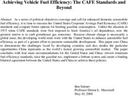 Achieving Vehicle Fuel Efficiency: The CAFE Standards and Beyond