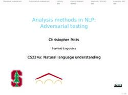 Analysis methods in NLP: Adversarial testing - Christopher Potts CS224u ...
