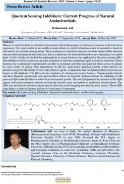 Quorum Sensing Inhibitors: Current Progress of Natural Antimicrobials ...
