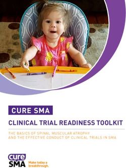CURE SMA CLINICAL TRIAL READINESS TOOLKIT - THE BASICS OF SPINAL ...