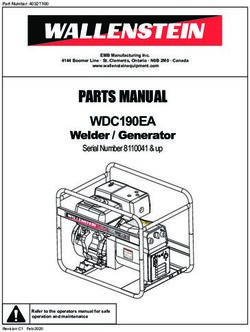 PARTS MANUAL WDC190EA - Welder / Generator - Wallenstein