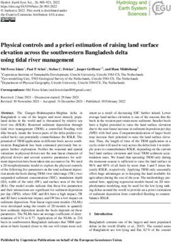 Physical controls and a priori estimation of raising land surface ...