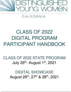 CLASS OF 2022 DIGITAL PROGRAM PARTICIPANT HANDBOOK - CLASS OF 2022 ...
