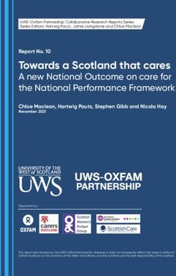 Towards a Scotland that cares - A new National Outcome on care for the ...