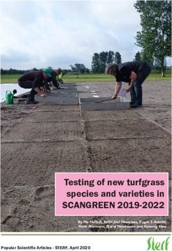 Testing of new turfgrass species and varieties in - SCANGREEN 2019-2022 ...