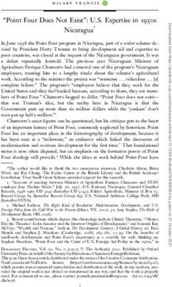 "Point Four Does Not Exist": U.S. Expertise in 1950s Nicaragua