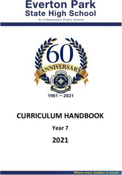 CURRICULUM HANDBOOK 2021 - Year 7