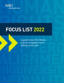 FOCUS LIST 2022 A guide to our ESG themes and the companies we're ...