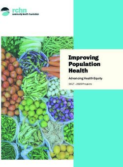 Improving Population Health - Advancing Health Equity 2017 - 2020 Projects