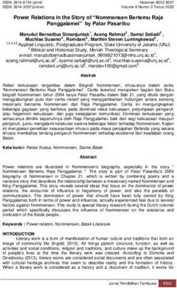Power Relations in the Story of "Nommensen Bertemu Raja Panggalamei" by ...