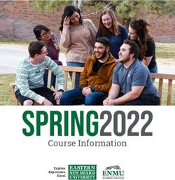 SPRING2022 Course Information - Explore. Experience. Excel - ENMU Portal