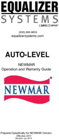 AUTO-LEVEL NEWMAR Operation and Warranty Guide - Prepared Specifically for NEWMAR Owners ...