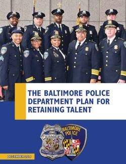 THE BALTIMORE POLICE DEPARTMENT PLAN FOR RETAINING TALENT - DECEMBER ...
