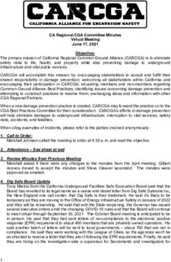 CA Regional CGA Committee Minutes Virtual Meeting June 17, 2021 Objective