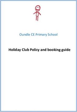 Holiday Club Policy and booking guide - Oundle CE Primary School