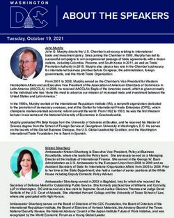 ABOUT THE SPEAKERS - Dallas Regional Chamber