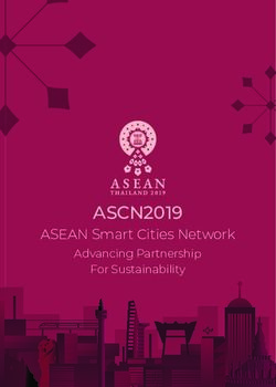 ASCN2019 ASEAN Smart Cities Network - Advancing Partnership For ...