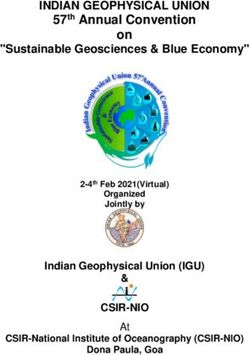 INDIAN GEOPHYSICAL UNION - 57th Annual Convention - CSIR-NIO