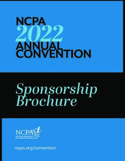 NCPA 2022 - Sponsorship Brochure ANNUAL CONVENTION - National Community ...
