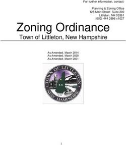 Zoning Ordinance Town of Littleton, New Hampshire - Town of Littleton NH