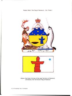 Above, the Coat of Arms of the new Territory of Nunavut; and below, the ...