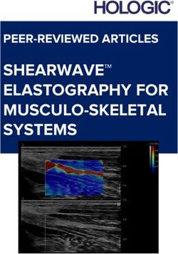 SHEARWAVE ELASTOGRAPHY FOR MUSCULO-SKELETAL SYSTEMS - PEER-REVIEWED ...