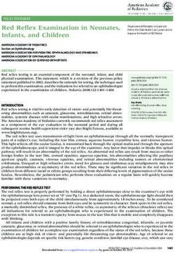 Red Reflex Examination in Neonates, Infants, and Children