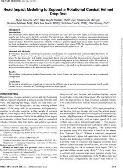 Head Impact Modeling to Support a Rotational Combat Helmet Drop Test