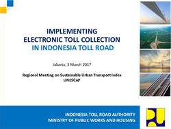 IMPLEMENTING ELECTRONIC TOLL COLLECTION IN INDONESIA TOLL ROAD ...