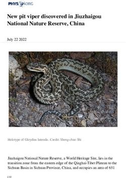 New pit viper discovered in Jiuzhaigou National Nature Reserve, China