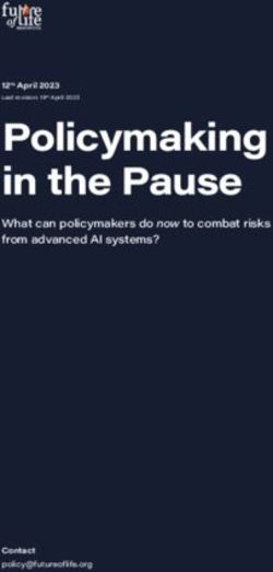 Policymaking in the Pause - What can policymakers do now to combat ...