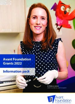 Avant Foundation Grants 2022 Information pack - Foundation