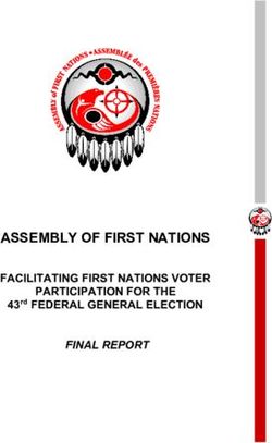 ASSEMBLY OF FIRST NATIONS - FACILITATING FIRST NATIONS VOTER ...