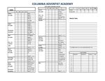 STUDENT HANDBOOK 2021-2022 - Columbia Adventist Academy