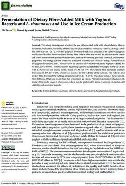 Fermentation of Dietary Fibre-Added Milk with Yoghurt Bacteria and L ...