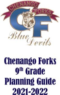 Chenango Forks Planning Guide 2021-2022 - 9th Grade