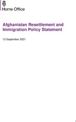 Afghanistan Resettlement and Immigration Policy Statement - 13 ...