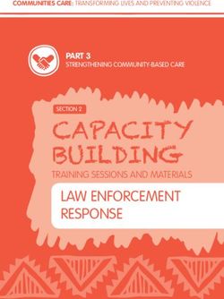 BUILDING LAW ENFORCEMENT RESPONSE - TRAINING SESSIONS AND MATERIALS ...