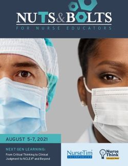 AUGUST 5-7, 2021 NEXT GEN LEARNING: From Critical Thinking to Clinical ...